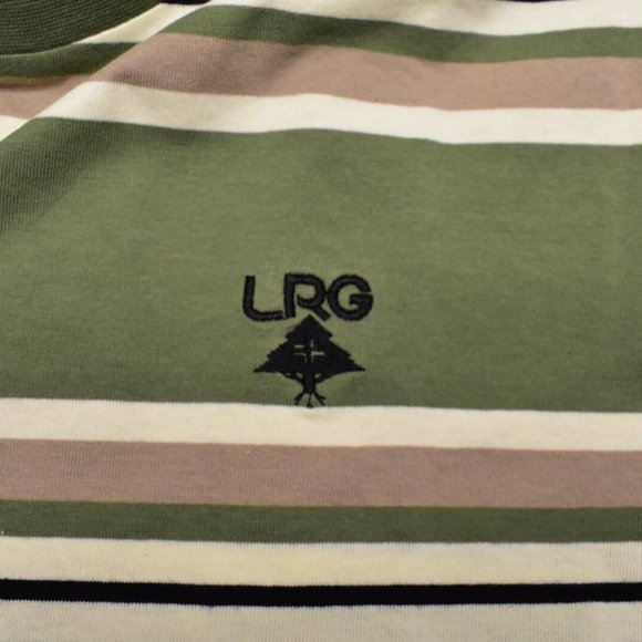 Lrg | Shirts | Lifted Research Group Lrg Mens Like A Tree Olive Striped ...